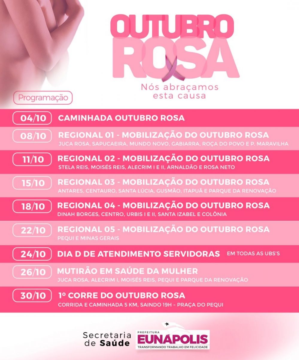 1º Corre do Outubro Rosa encerra ações da campanha em Eunápolis ...